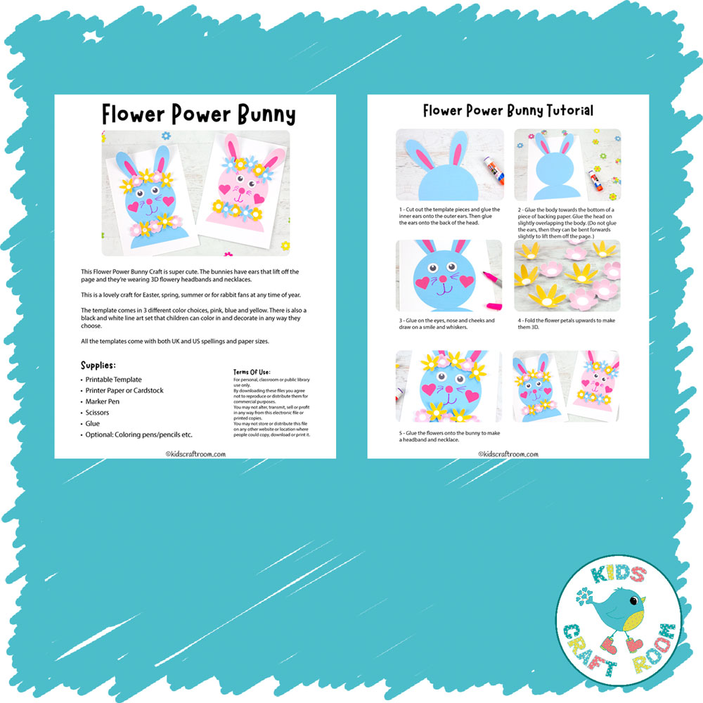 Spring Flower Bunny Craft | Made By Teachers