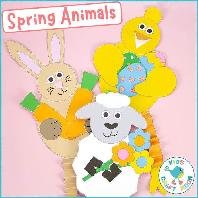 Spring Animal Craft Bundle | Made By Teachers