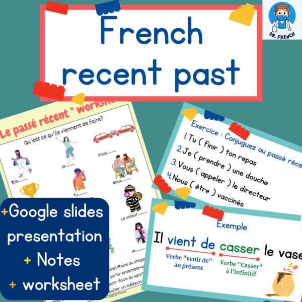 French Recent Past lesson plan and worksheet - Le Passé Récent - Google ...