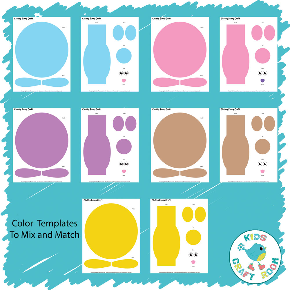 3D Chubby Bunny Craft | Made By Teachers