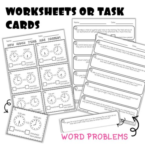 Elapsed Time Worksheets with Pictures | Made By Teachers