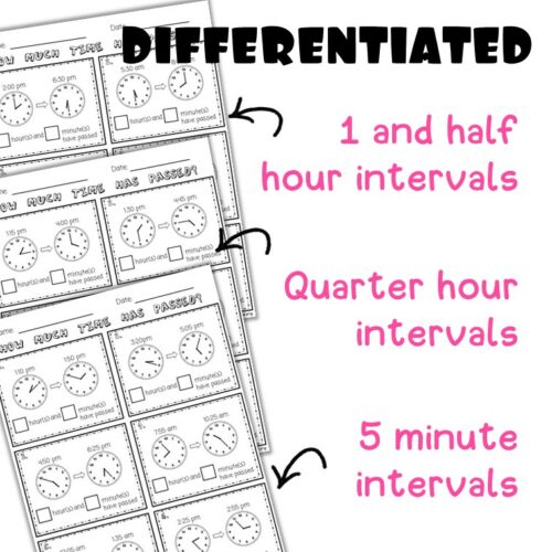 Elapsed Time Worksheets with Pictures | Made By Teachers