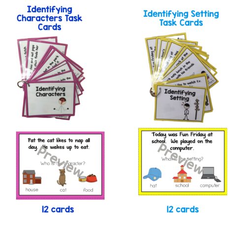 Story Elements | Identify Character and Setting | Special Ed | Made By ...