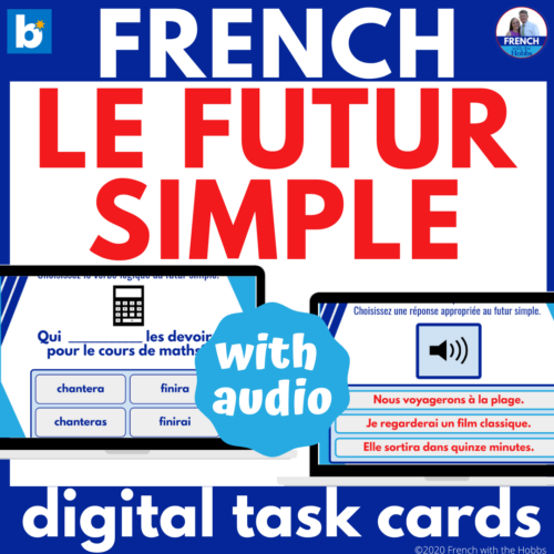 French Future Tense Boom™ Cards futur simple | Made By Teachers