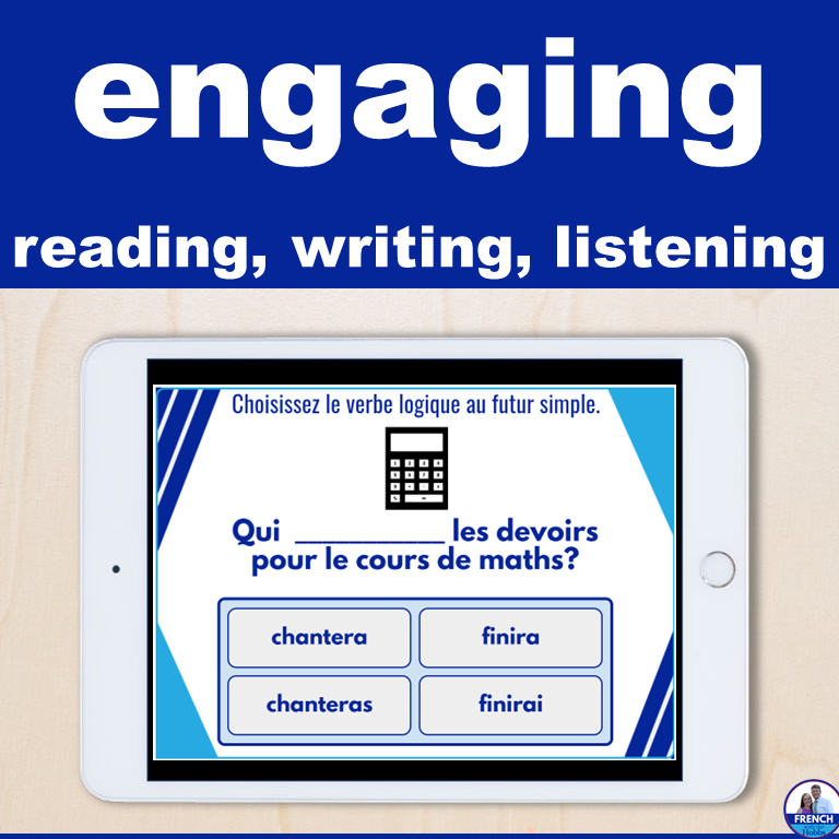 French Future Tense Boom™ Cards futur simple - Made By Teachers