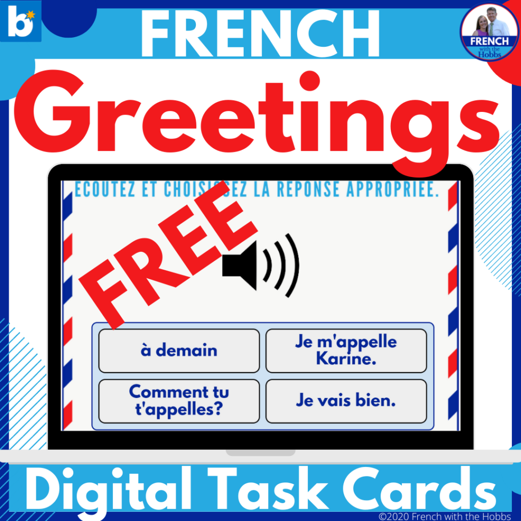 FREE French Greetings Digital Boom™ Cards | Made By Teachers