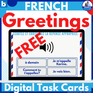 FREE French Greetings Digital Boom™ Cards | Made By Teachers