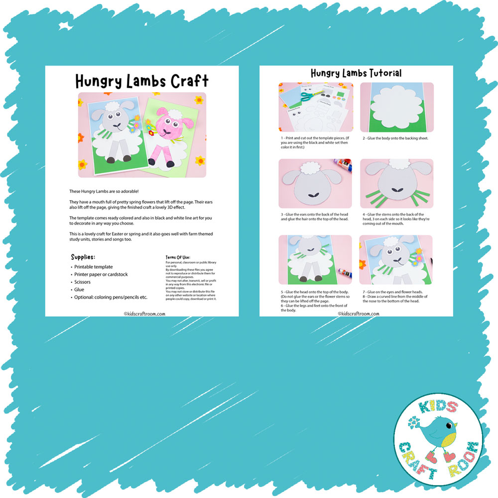 Chewing Lamb Craft | Made By Teachers