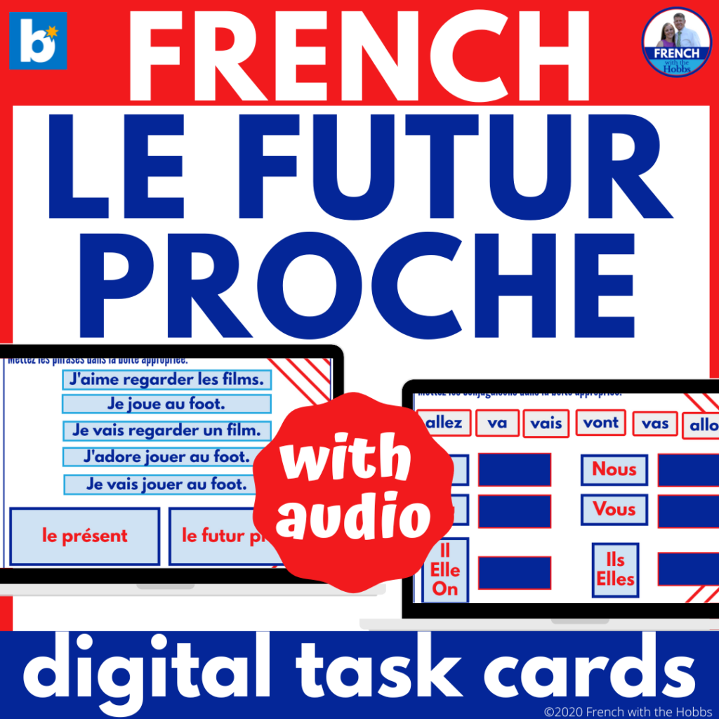 French Near Future Digital Boom Cards futur proche | Made By Teachers