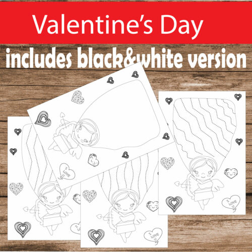 Scissors Skills - Valentine Day Scissors Practice - Cupid's New Hair ...