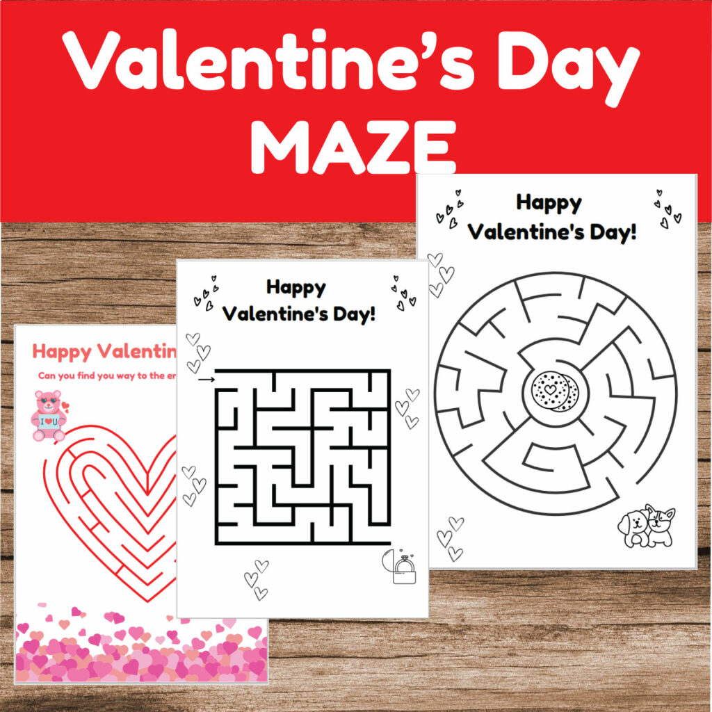 Valentine's Day Maze Activities No Prep | Made By Teachers