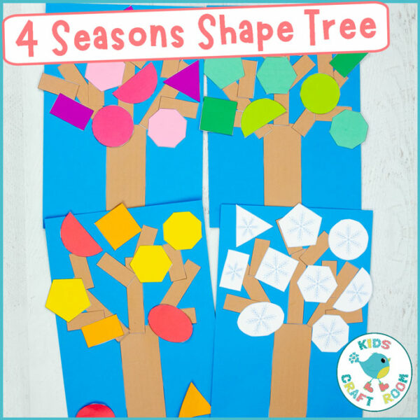 2D Shapes Four Seasons Tree | Made By Teachers