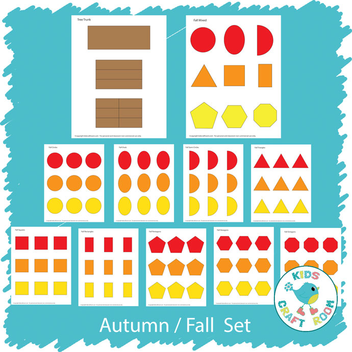 2D Shapes Four Seasons Tree | Made By Teachers