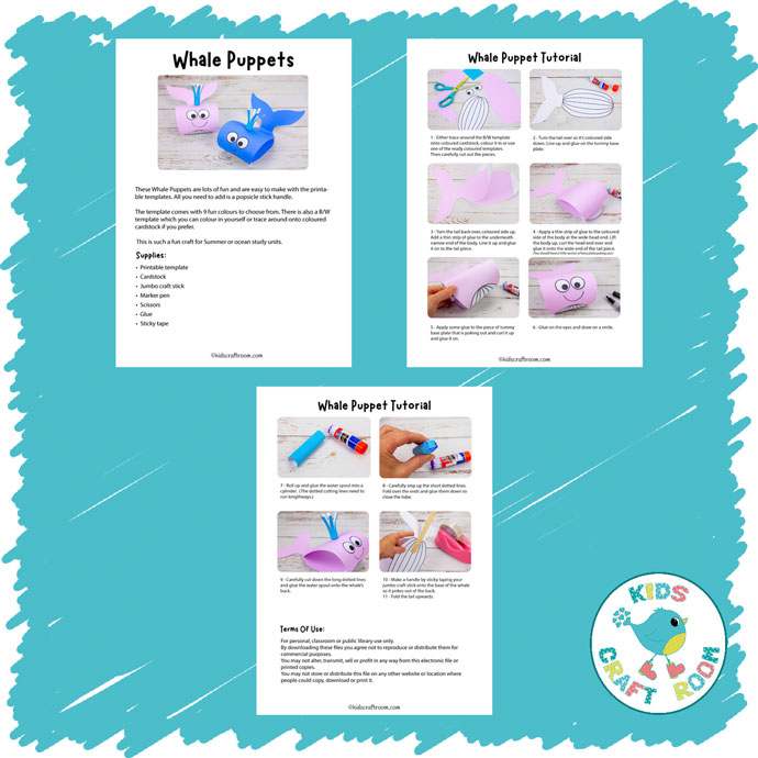 Whale Puppets | Made By Teachers