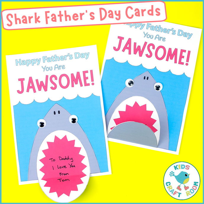Father's Day Shark Card | Made By Teachers