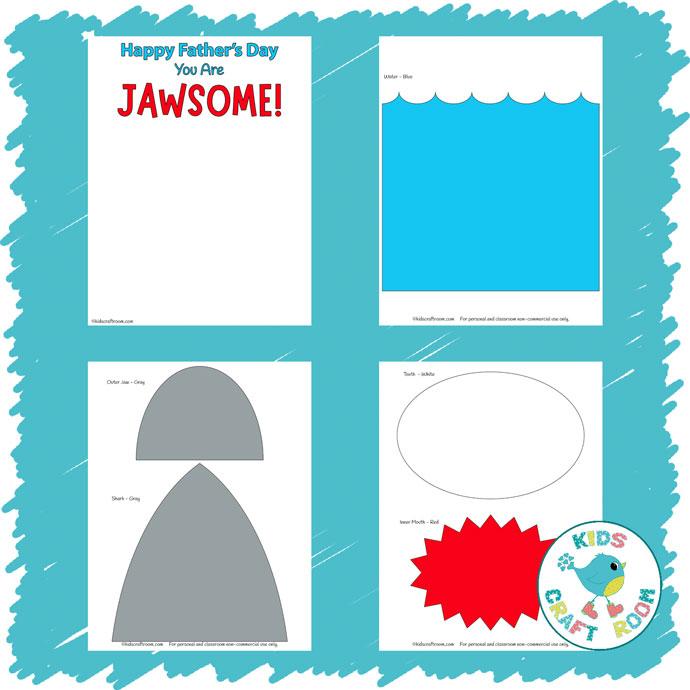 Father's Day Shark Card | Made By Teachers