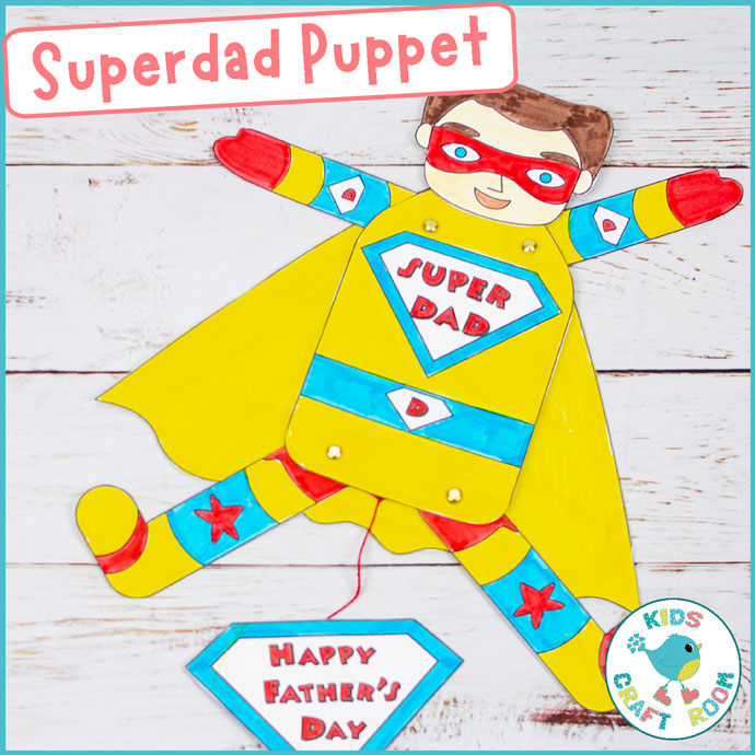 Superhero Father's Day Puppet - Made By Teachers