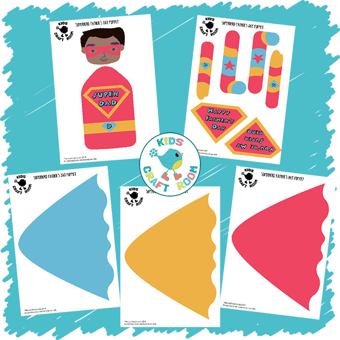 Superhero Father's Day Puppet | Made By Teachers