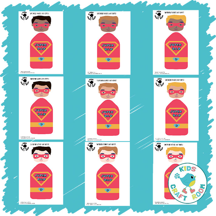 Superhero Father's Day Puppet | Made By Teachers