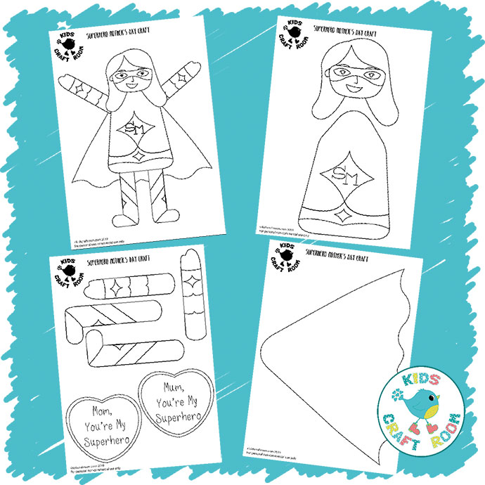 Superhero Mother's Day Puppet | Made By Teachers