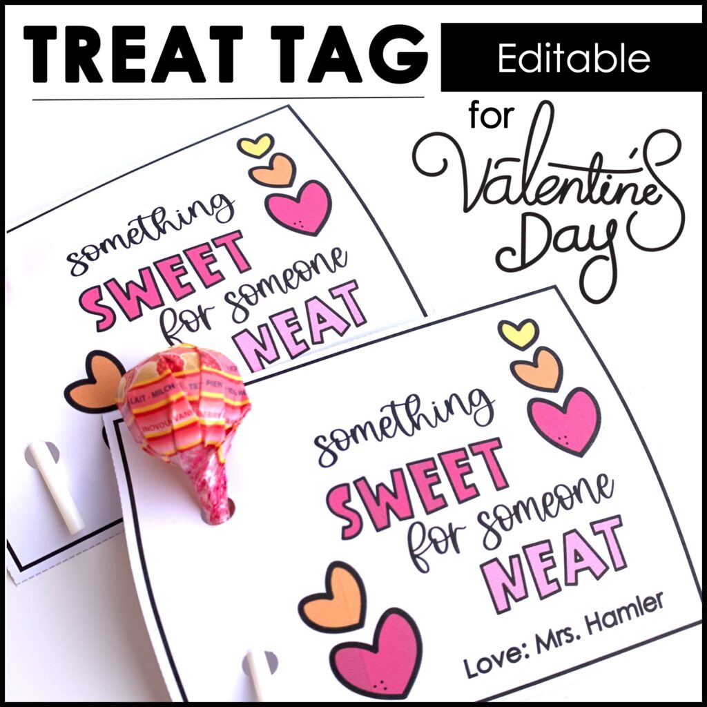Valentine's Day Gift Tag | Student Gift Card | Lollipop tag for ...
