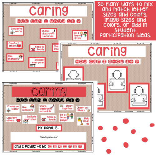 Caring Bulletin Board, Banner, Activity | Made By Teachers