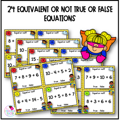 Balancing Equations - Equal Sign - 1st Grade Math - Write the Room ...