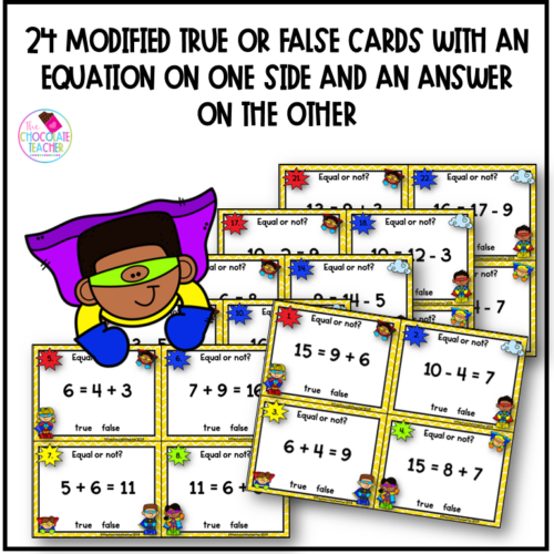 Balancing Equations - Equal Sign - 1st Grade Math - Write the Room ...