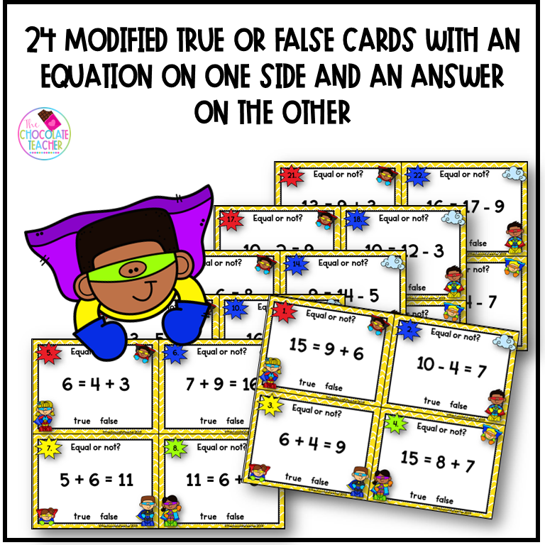 Balancing Equations - Equal Sign - 1st Grade Math - Write the Room ...