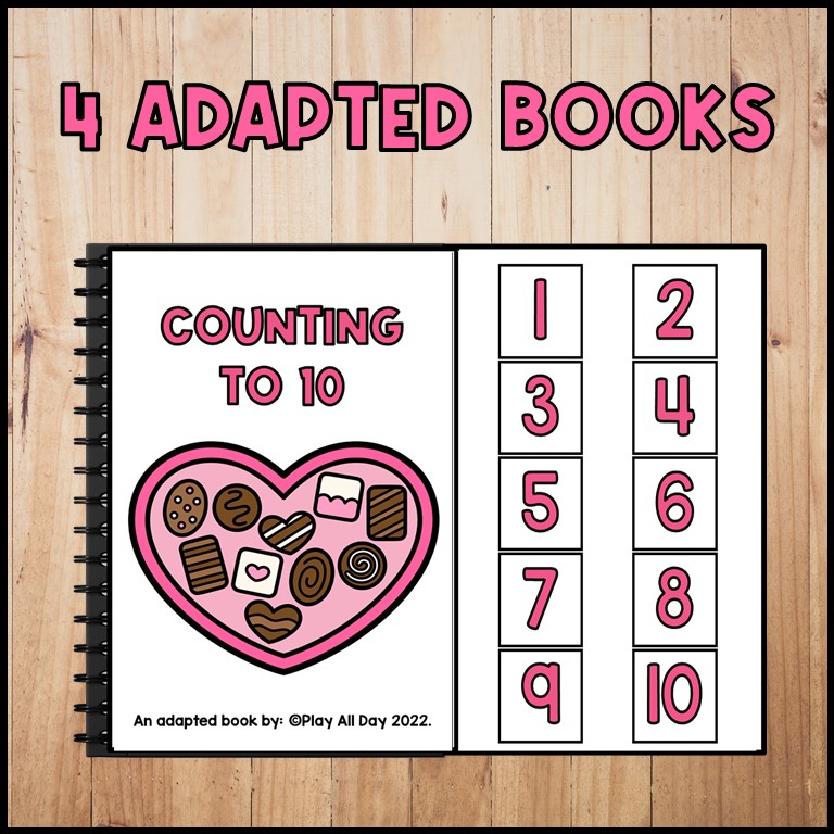 Valentine's Day Adapted Books | Counting 1 to 10 Chocolates Interactive ...