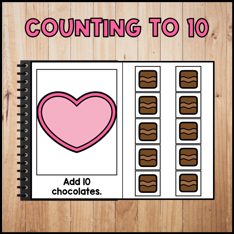 Valentine's Day Adapted Books | Counting 1 to 10 Chocolates Interactive ...