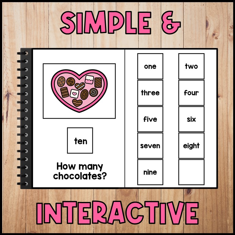 Valentine's Day Adapted Books | Counting 1 to 10 Chocolates Interactive ...