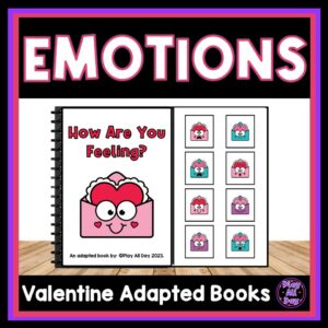 Valentine’s Day Emotions Adapted Book | Valentine Interactive Book ...