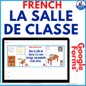 French Classroom Objects Digital Google Forms | Made By Teachers