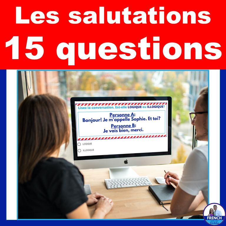 FREE Beginner French Greetings Google Form | Made By Teachers