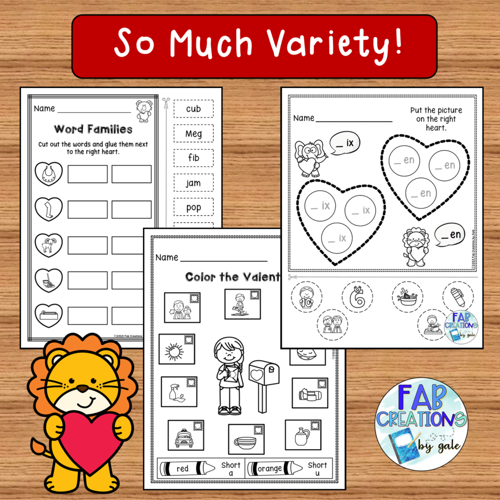 Valentine Short Vowel Dollar Deal | Made By Teachers