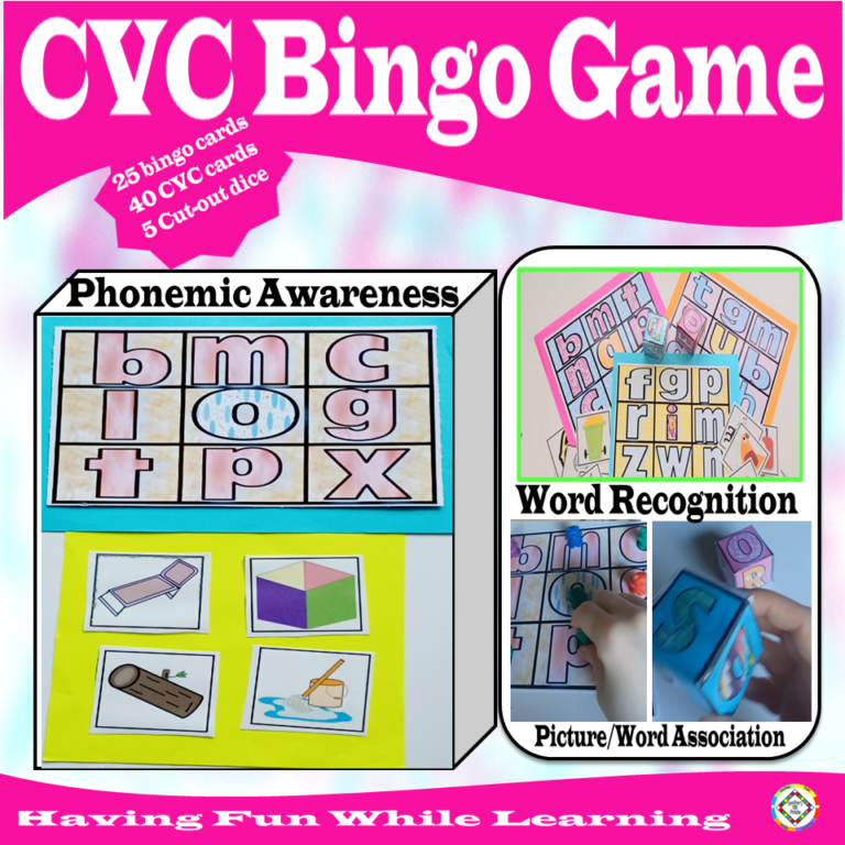 CVC Bingo Game | Made By Teachers