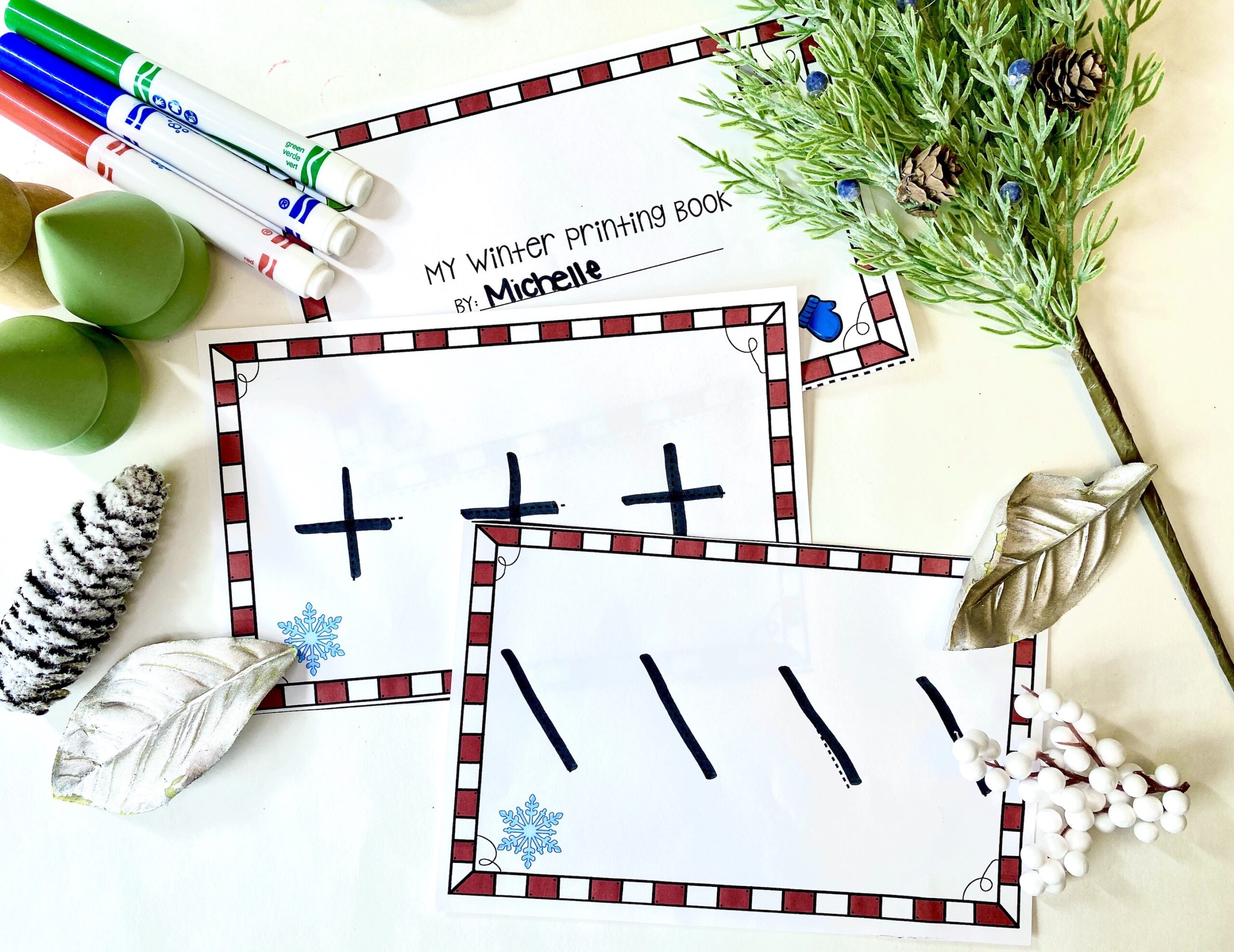Winter Fine Motor and Handwriting Activity Book | Made By Teachers