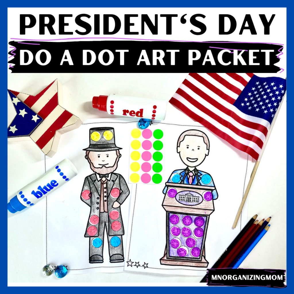 President's Day Do A Dot Art Packet | Made By Teachers