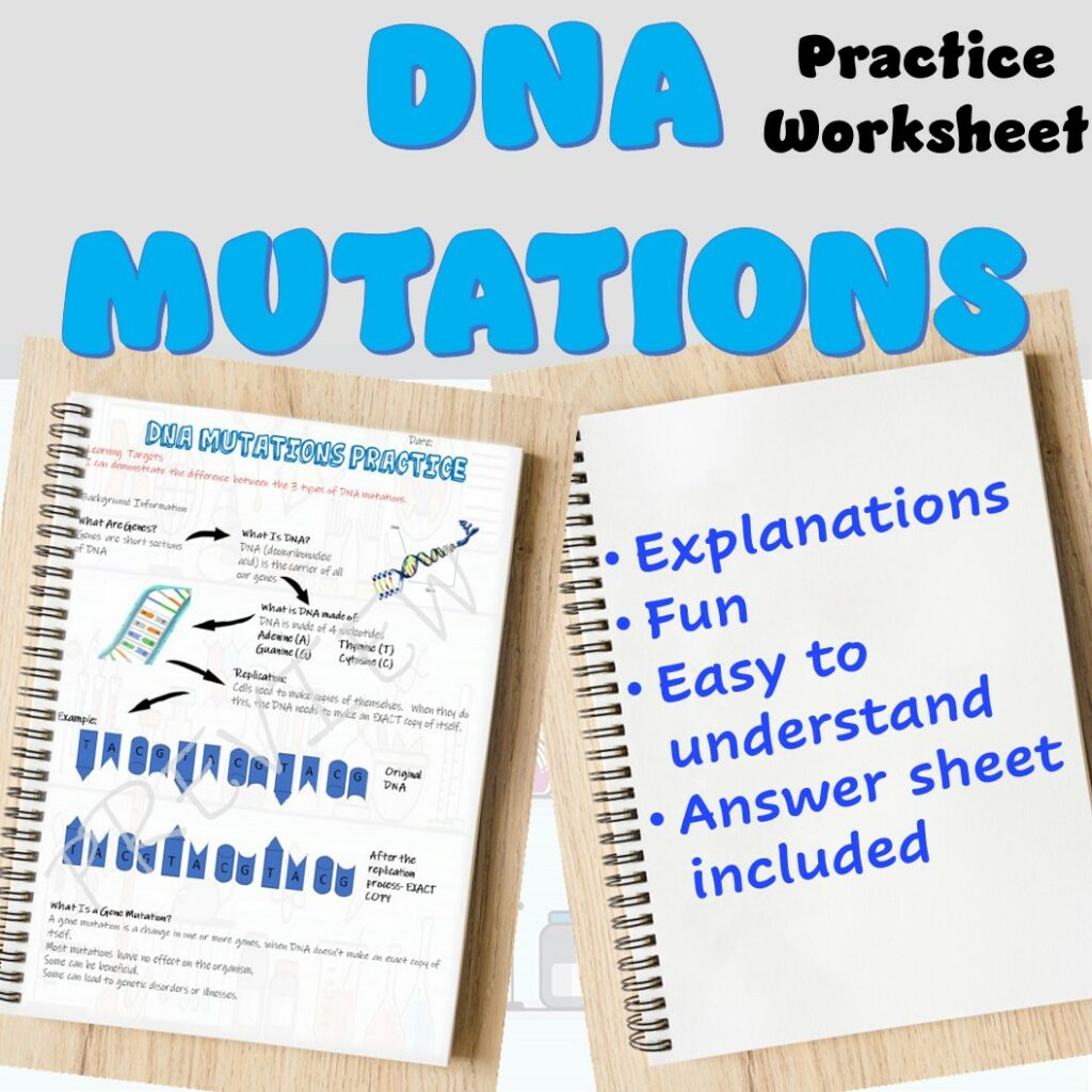 DNA Mutations Practice Worksheet | Made By Teachers