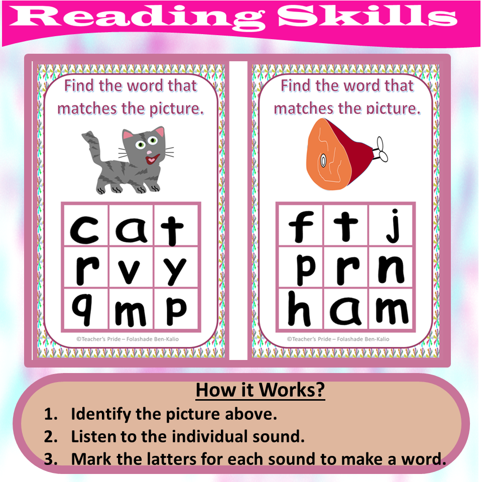 CVC Task Cards | Made By Teachers