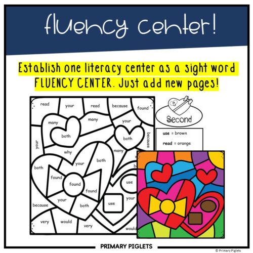 VALENTINE'S DAY COLOR BY SIGHT WORDS | VALENTINE'S DAY COLOR BY CODE ...