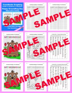 Groundhog Day Coordinate Plane Graphing Picture: Hibernation Ending ...