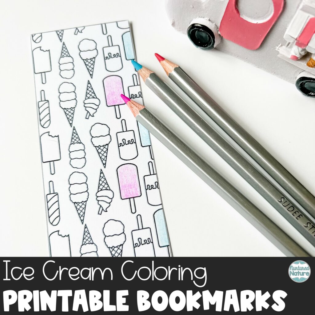 Editable Ice Cream Coloring Bookmarks for Valentine’s Day | Made By ...