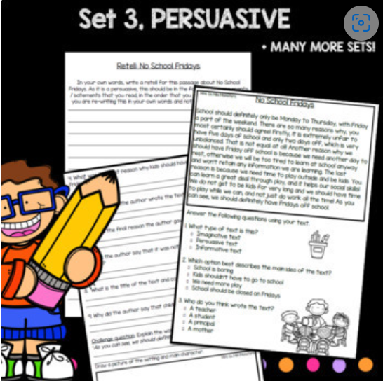 2nd Grade Reading Comprehension Passages and Questions, Set 1 | Made By ...