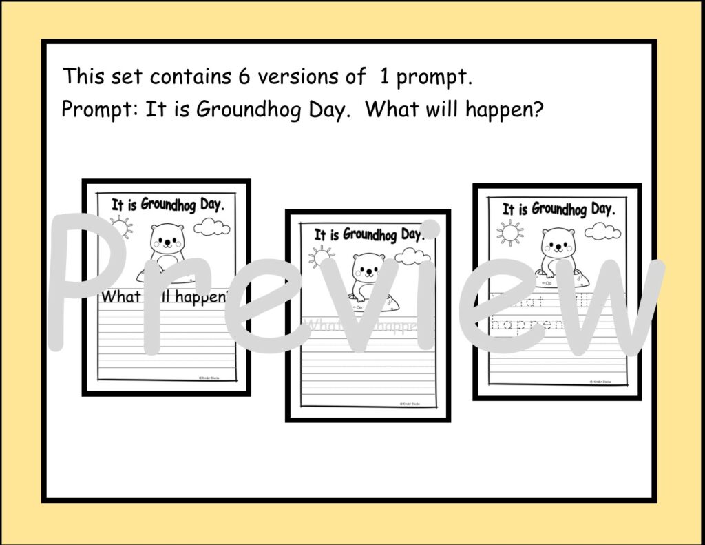 Groundhog Day Writing Prompt 1 | Made By Teachers