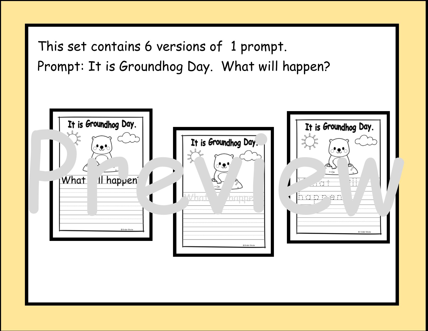 Groundhog Day Writing Prompt 1 | Made By Teachers