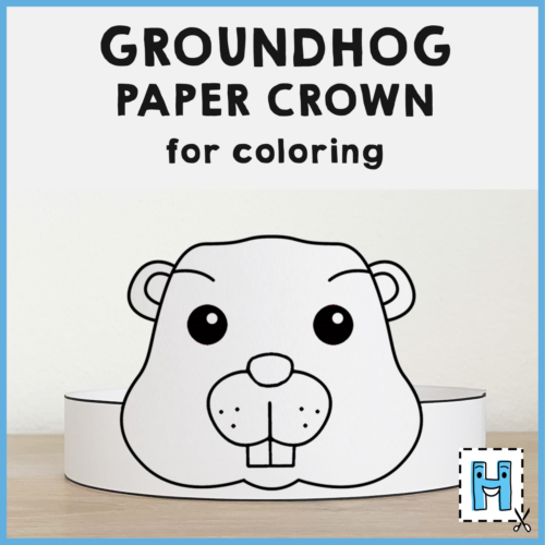 Hippo Paper Crowns Printable Africa Animal Coloring Craft | Made By ...