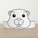 Groundhog Day Paper Crown Headband Printable Coloring Craft Activity ...