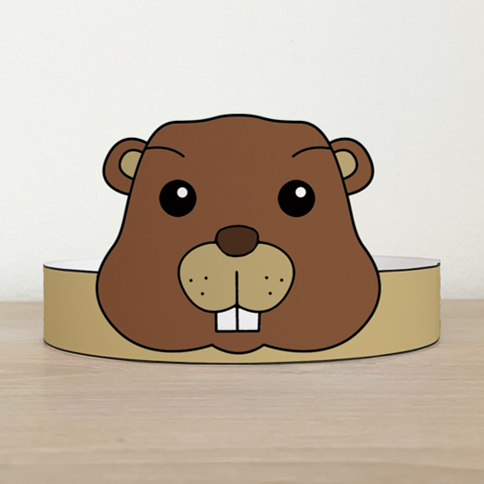 Groundhog Day Paper Crown Headband Printable Craft Activity for kids 2 ...